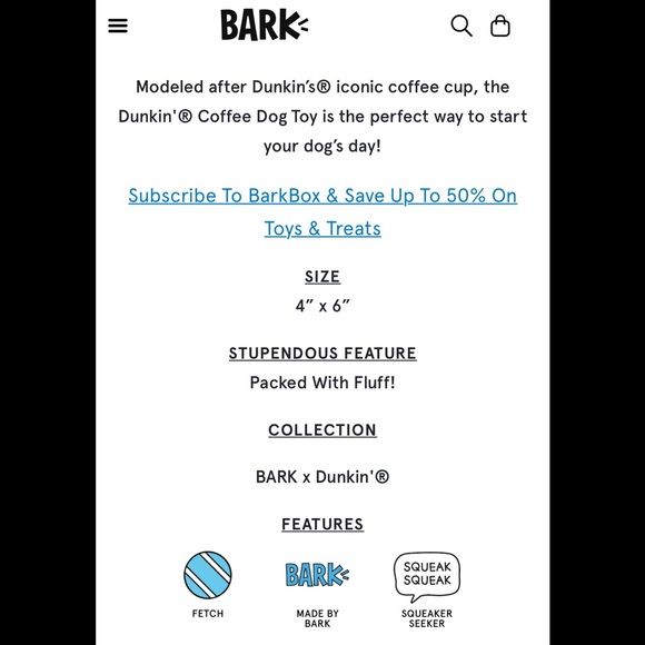 bark box x dunkin’ donuts | Dog | Bark Box X Dunkin Donuts Dog Puppy ...